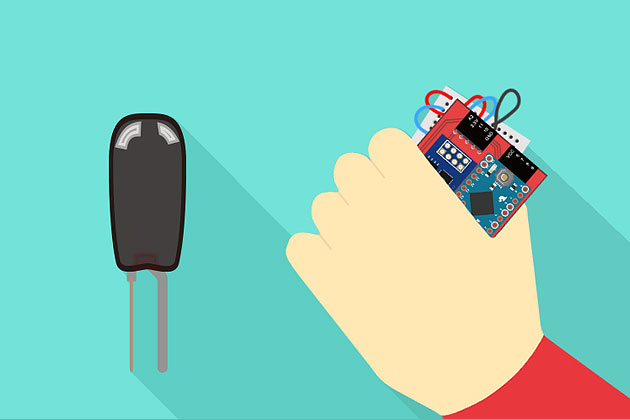 Project Example 11: Using a Shake Switch to change values :::: Webduino = Web × Arduino
