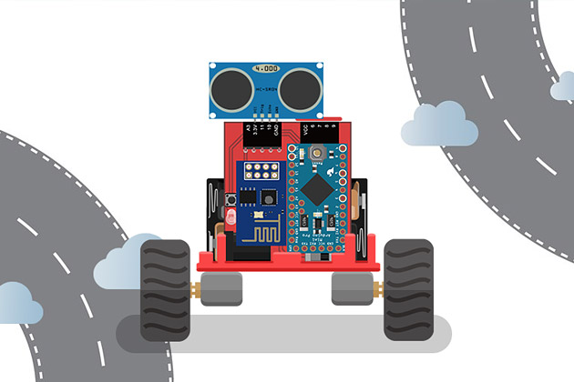 Project Example 21: Control a Robot Car :::: Webduino = Web × Arduino